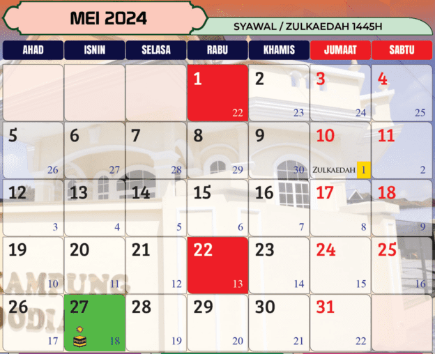 Kalendar Islam 2024 / 1445H-1446H & Tarikh Puasa Sunat - Info UPU