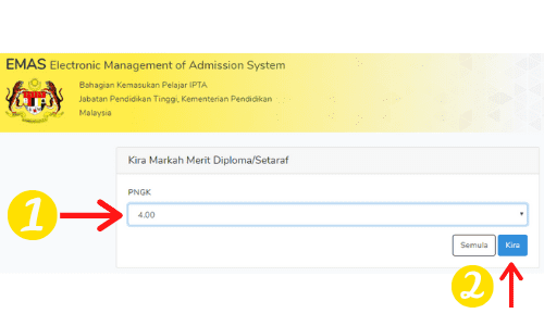 Kalkulator Merit UPU Cara Pengiraan Markah Merit Lepasan SPM/ Setaraf