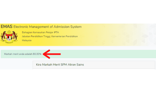 Kalkulator Merit UPU Cara Pengiraan Markah Merit Lepasan SPM/ Setaraf